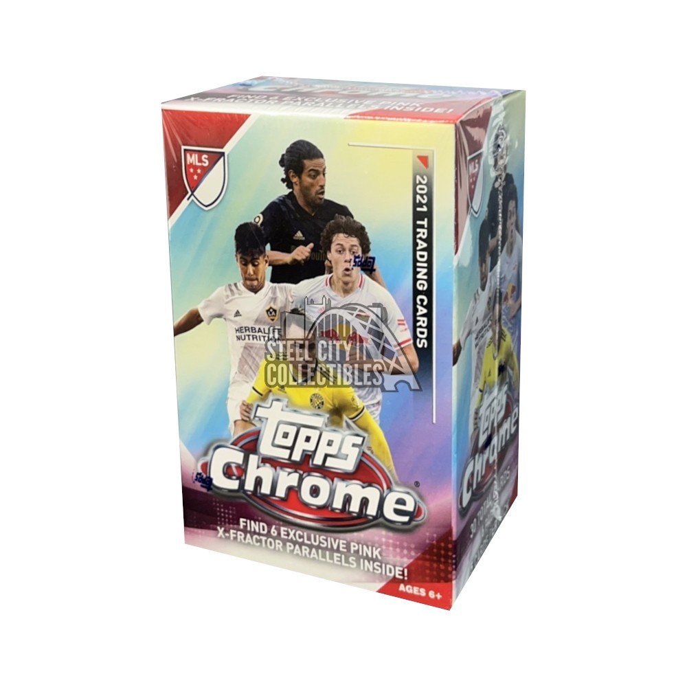 2021 Topps Chrome MLS Soccer 6-Pack Blaster Box | Steel City Collectibles