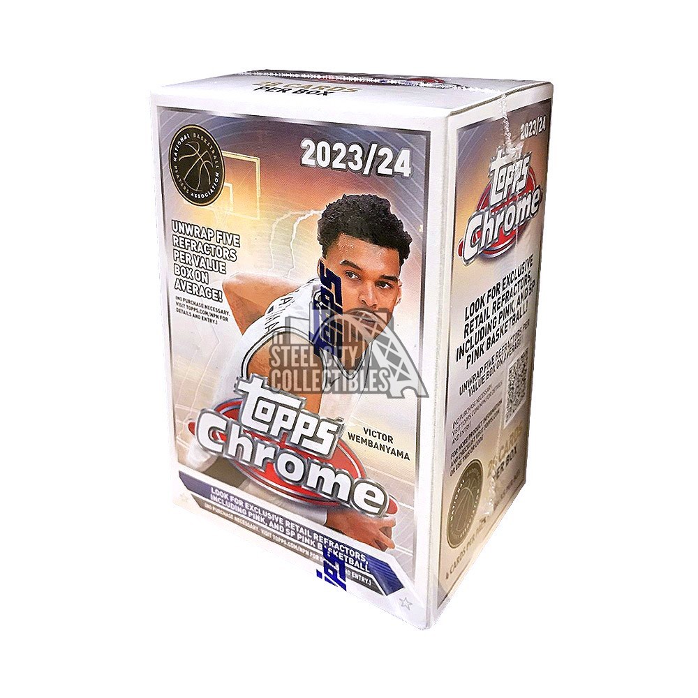 2023-24 Topps Chrome Basketball Blaster Box | Steel City Collectibles