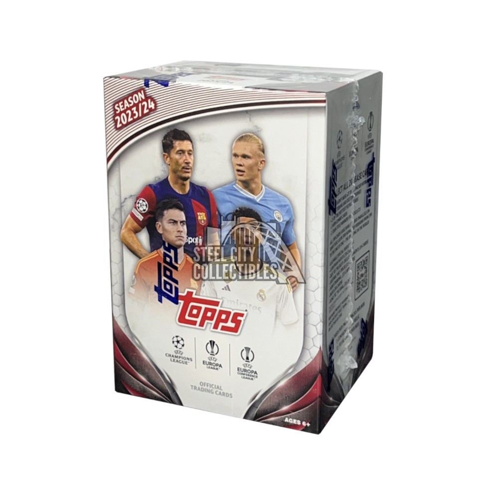 2023-24 Topps UEFA Club Competitions Soccer Blaster Box | Steel City Collectibles