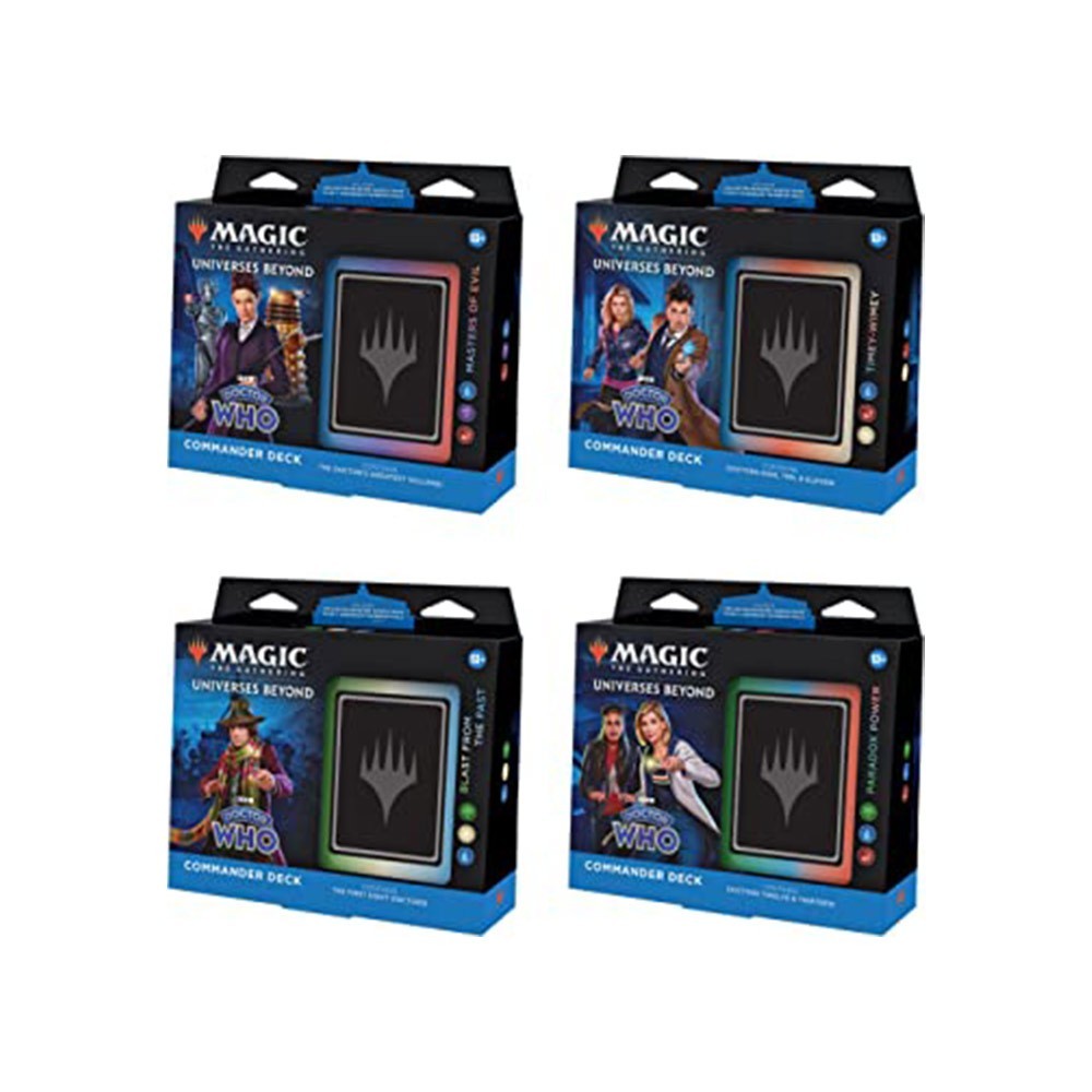 Magic the Gathering Doctor Who Commander 4-Deck Display | Steel City ...
