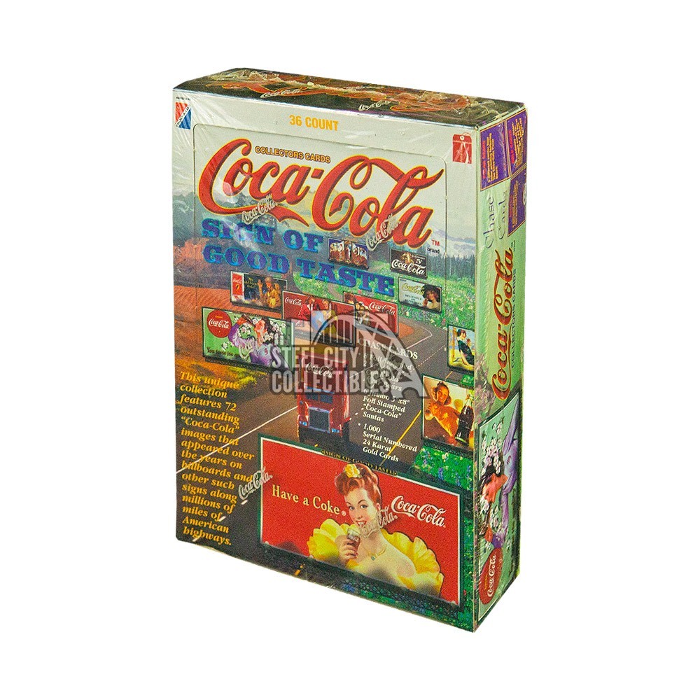 1996 Collect-A-Card Coca-Cola Sign Of Good Taste Trading Card Box ...