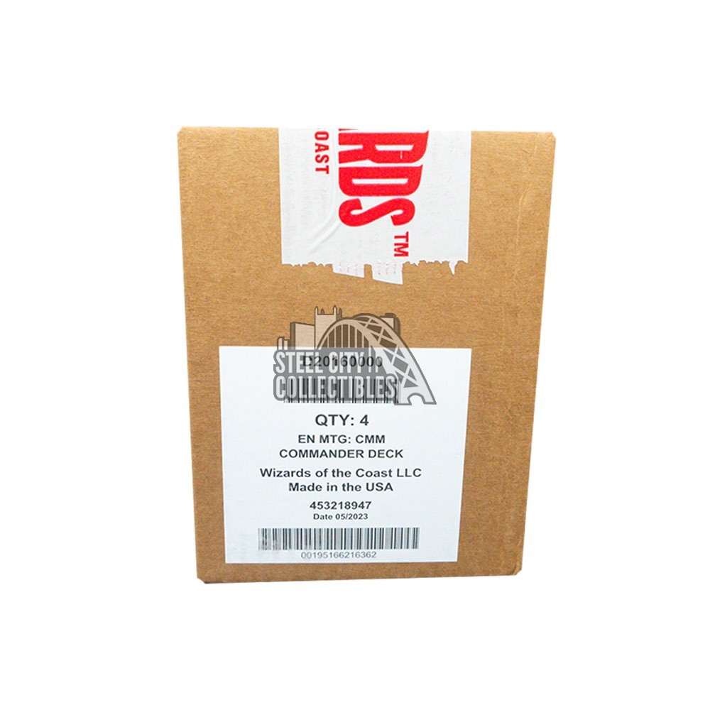 Magic the Gathering Commander Masters Commander 4-Deck Display | Steel ...