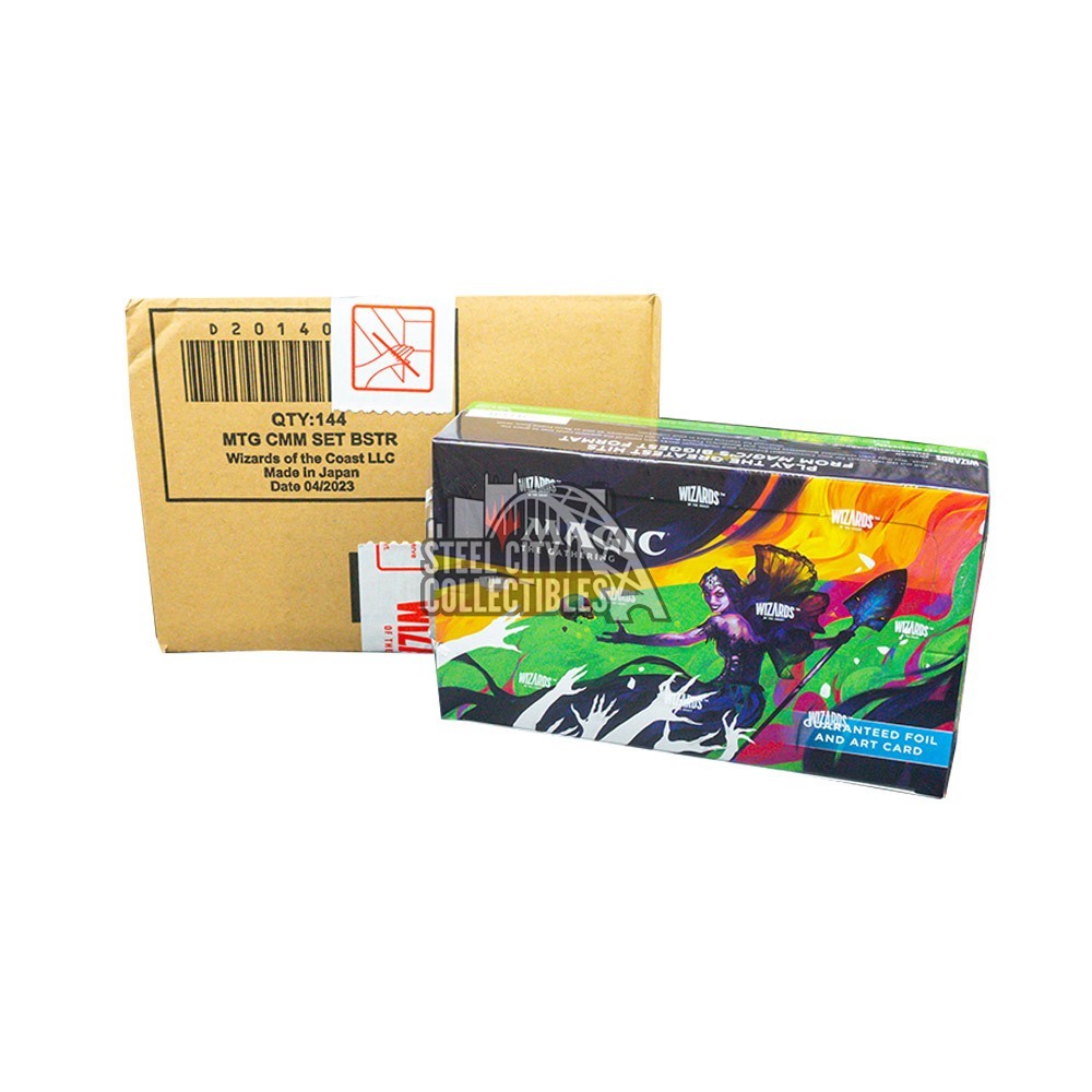 Magic the Gathering Commander Masters Set Booster 6-Box Case | Steel ...