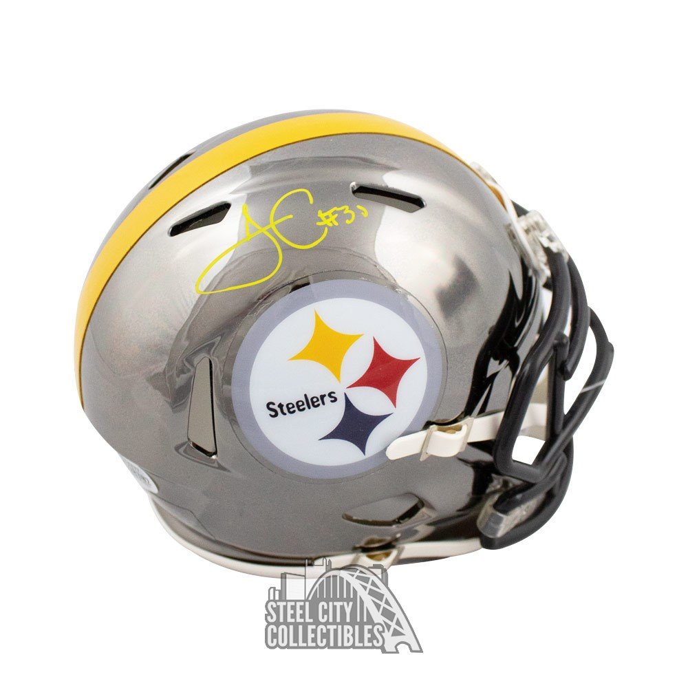 James Conner Autographed Pittsburgh Steelers Chrome Mini Football ...