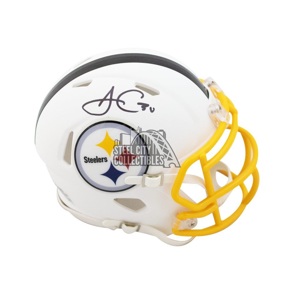 James Conner Autographed Pittsburgh Steelers Flat White Mini Football ...