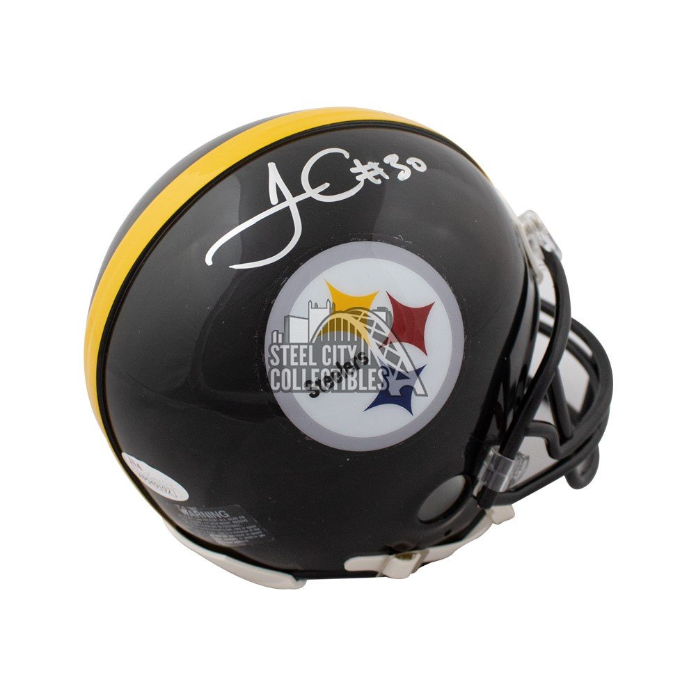 James Conner Autographed Pittsburgh Steelers Mini Football Helmet - JSA ...