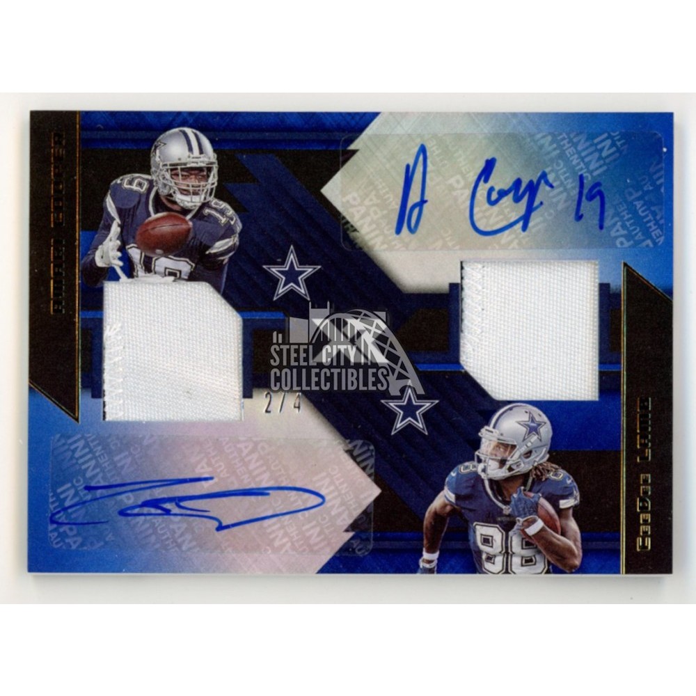 Amari Cooper/CeeDee Lamb 2020 Panini XR Autograph Patch Card #DAS-DC 2/ ...