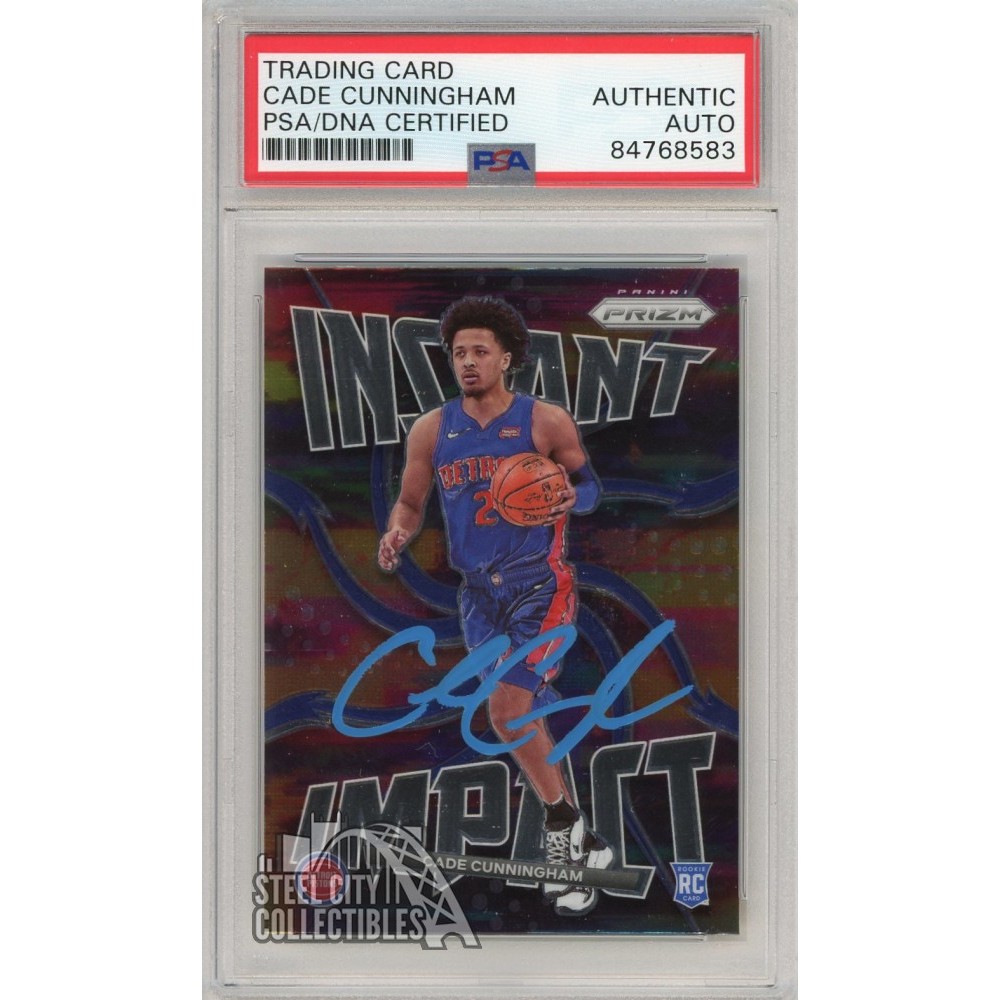Cade Cunningham 2021-22 Panini Prizm Instant Impact Autograph Rookie ...