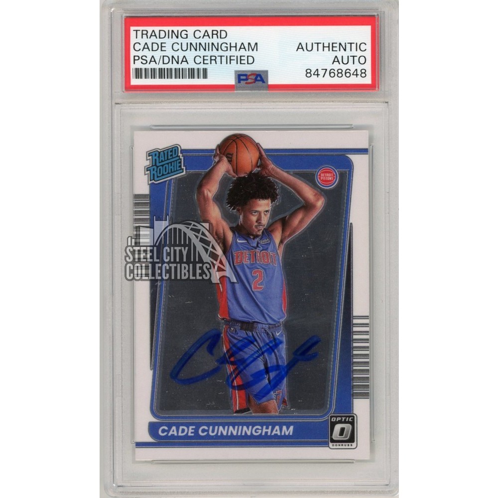 Cade Cunningham 2021-22 Panini Donruss Optic Autograph Rookie Card #161 ...