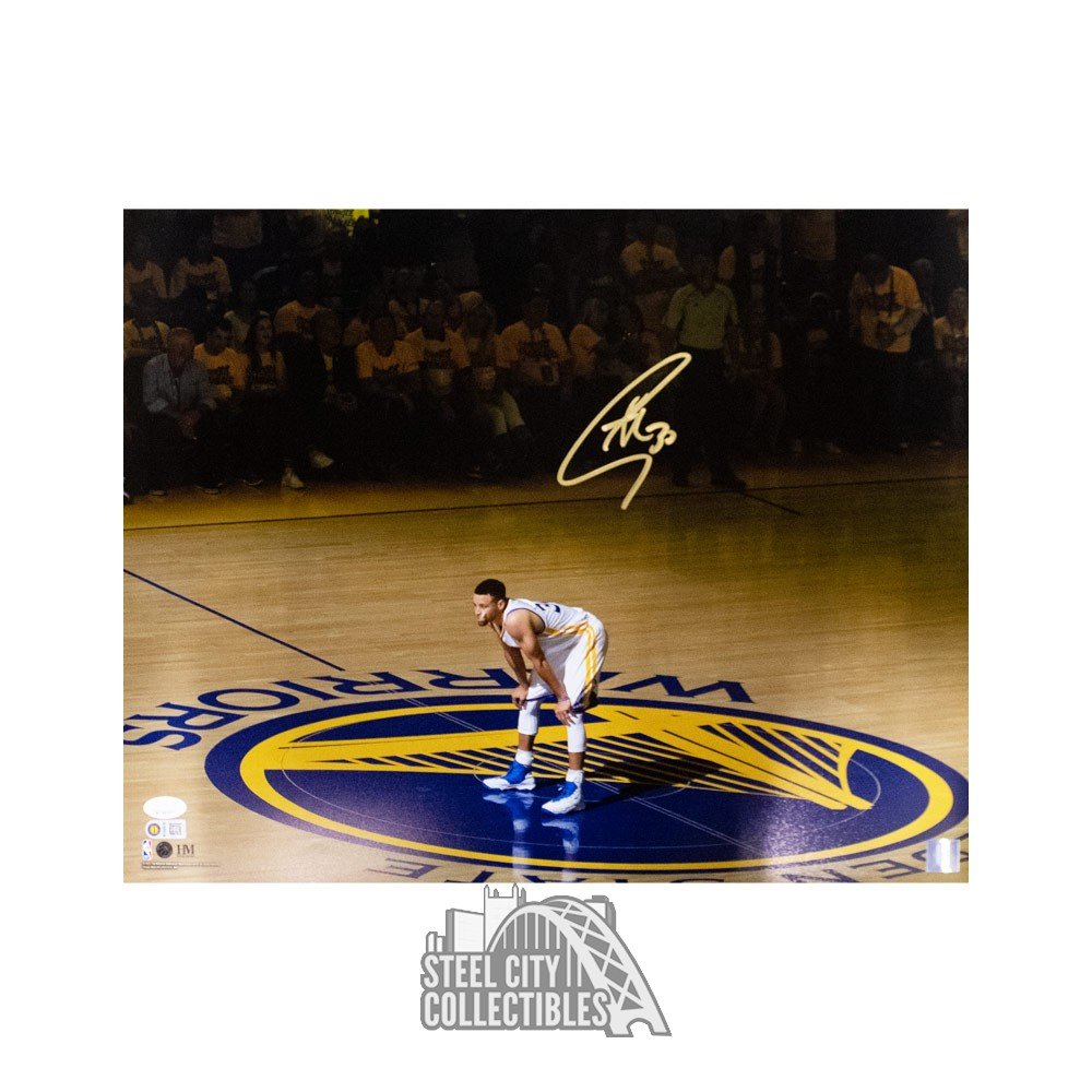 Stephen Curry Autographed Golden State Warriors 16x20 Photo - JSA COA ...