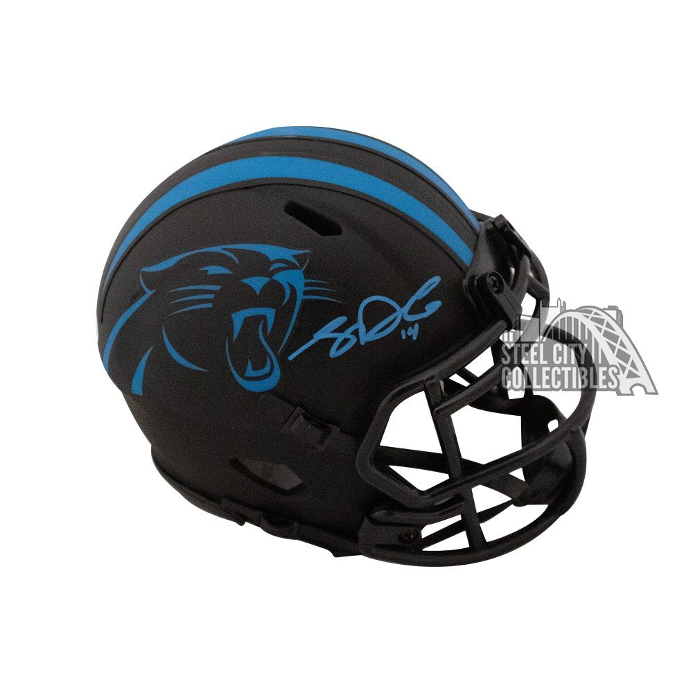 Sam Darnold Autographed Carolina Panthers Eclipse Mini Football Helmet ...
