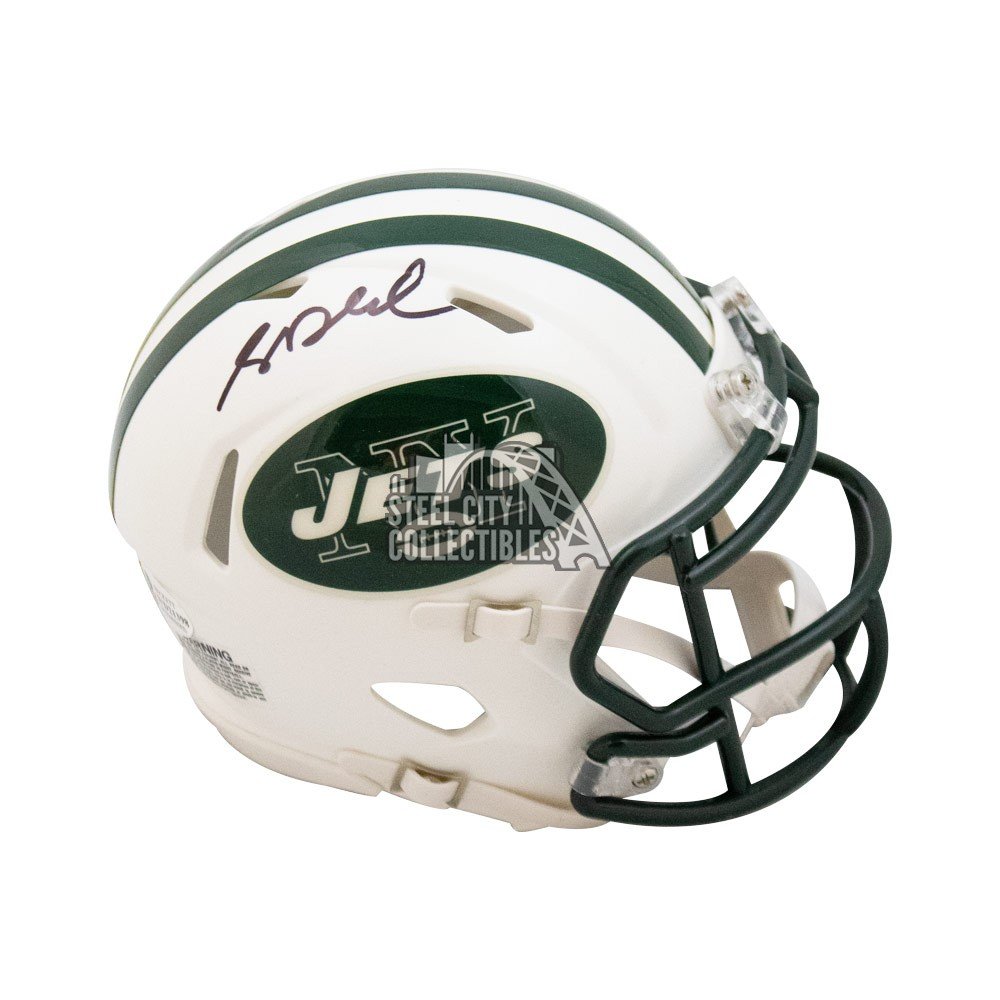 Sam Darnold Autographed New York Jets White Speed Mini Football Helmet ...