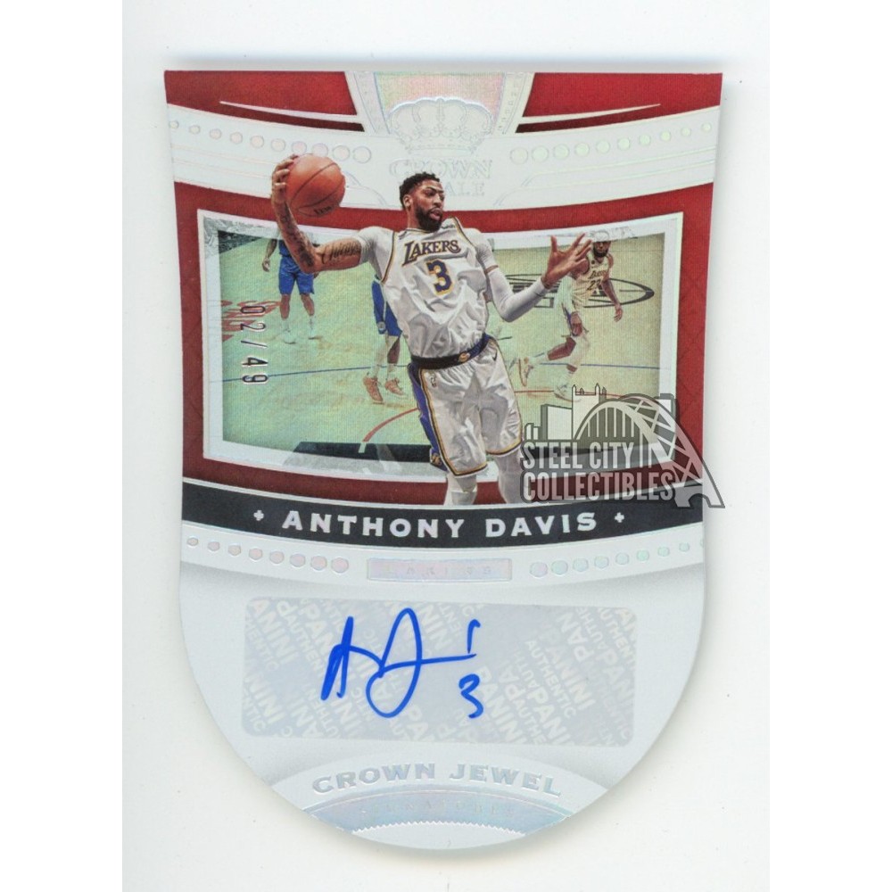 Anthony Davis 2020-21 Panini Crown Royale Jewel Autograph Card #CJ-ADV ...