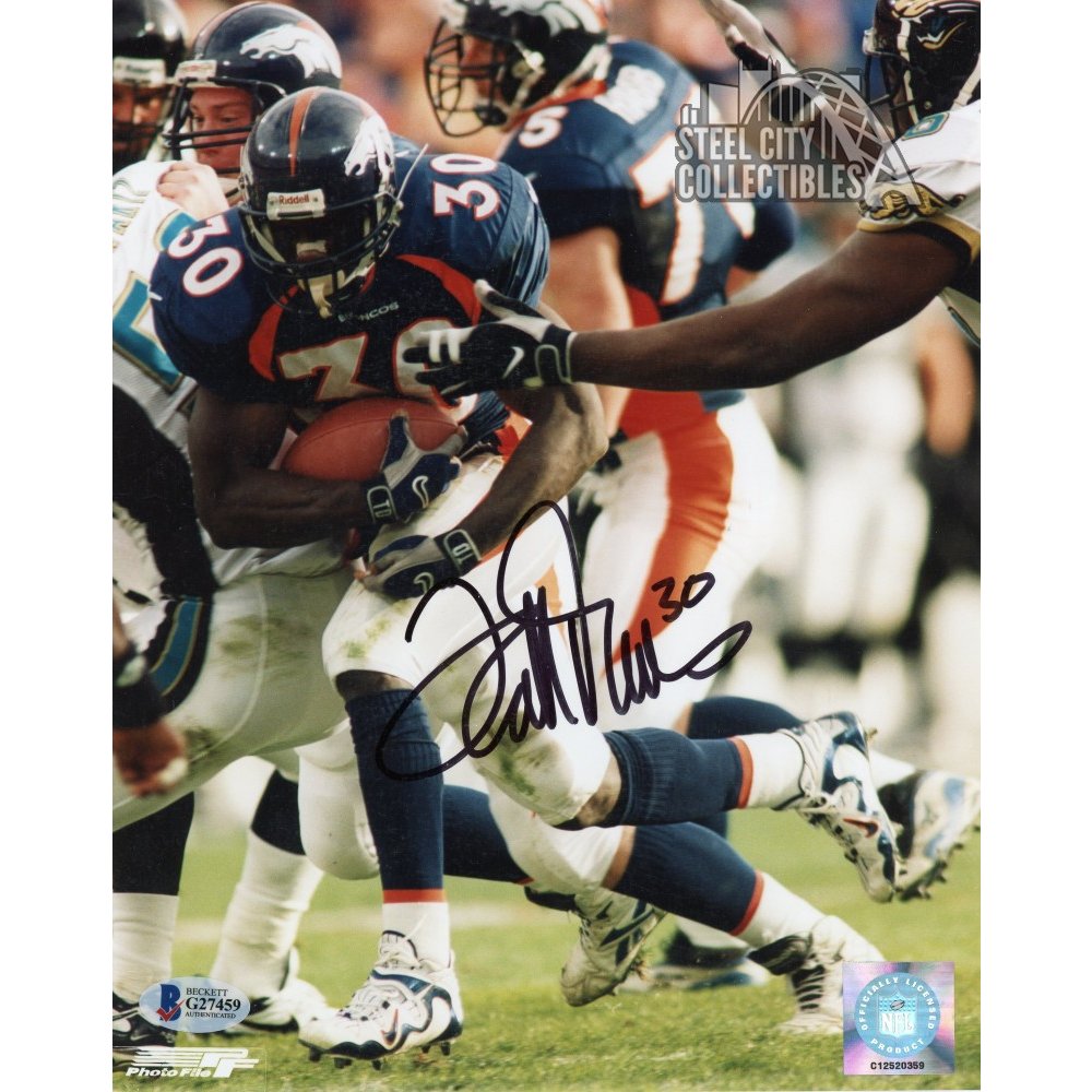 Terrell Davis Autographed Denver Broncos 8x10 Photo - BAS COA | Steel ...