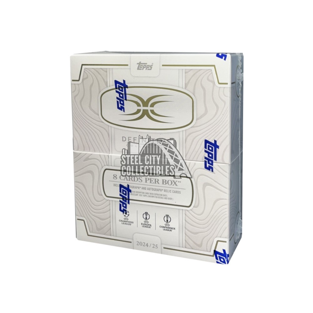 2024-25 Topps Definitive UEFA Club Competitions Soccer Hobby Box ...