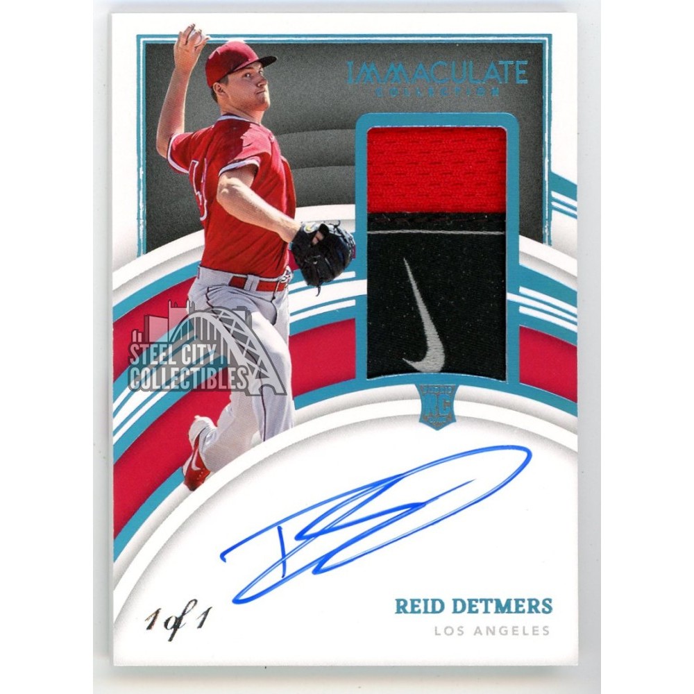 Reid Detmers 2022 Panini Immaculate Autograph Nike Tag Patch Rookie ...