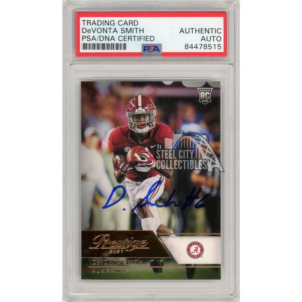 DeVonta Smith 2021 Panini Chronicles Prestige Draft Picks Bronze Auto ...