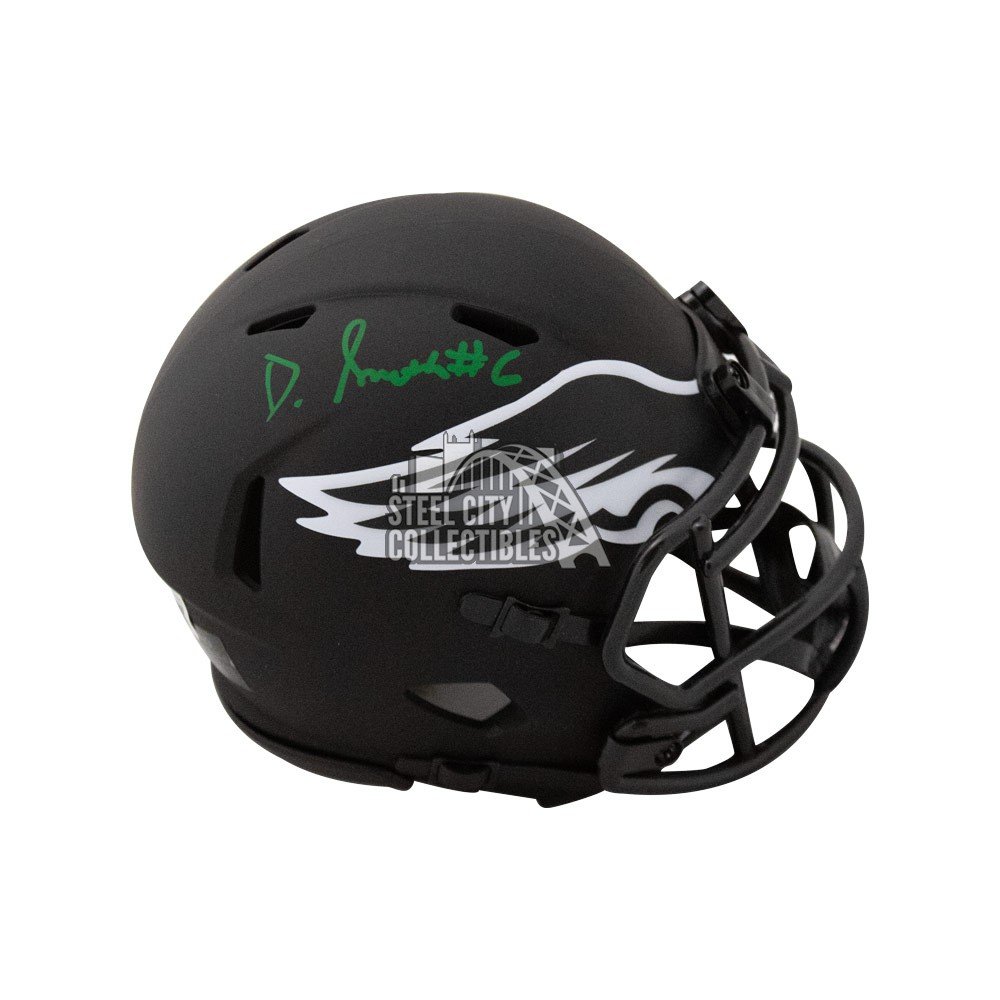 Devonta Smith Autographed Philadelphia Eagles Eclipse Mini Football ...