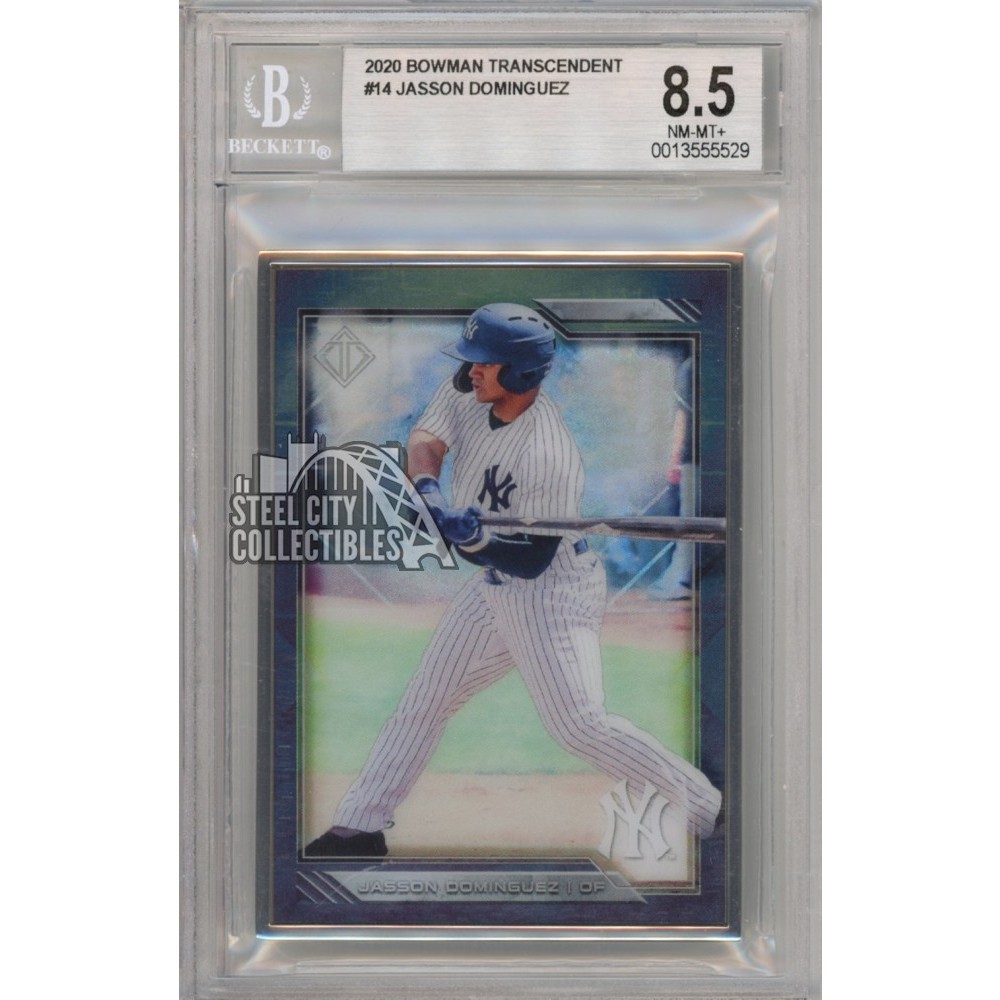 Jasson Dominguez 2020 Bowman Transcendent Rookie Card #14 024/100 BGS 8 ...