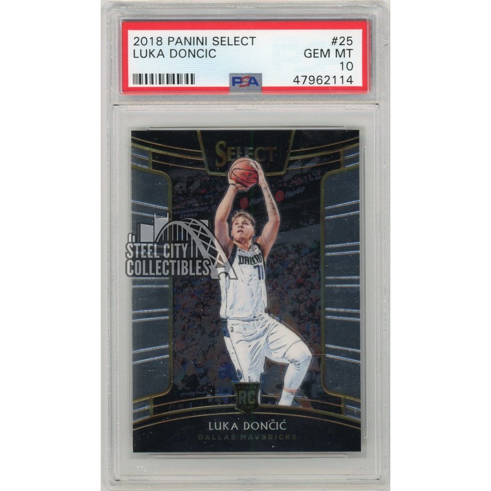 Luka Doncic 2018-19 Panini Select Basketball Rookie Card PSA 10 | Steel ...