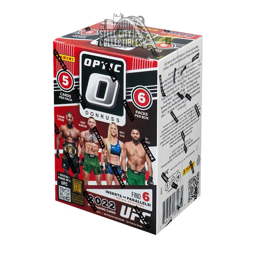 2022 Panini Donruss Optic UFC 6-Pack Blaster Box (Purple Parallel ...