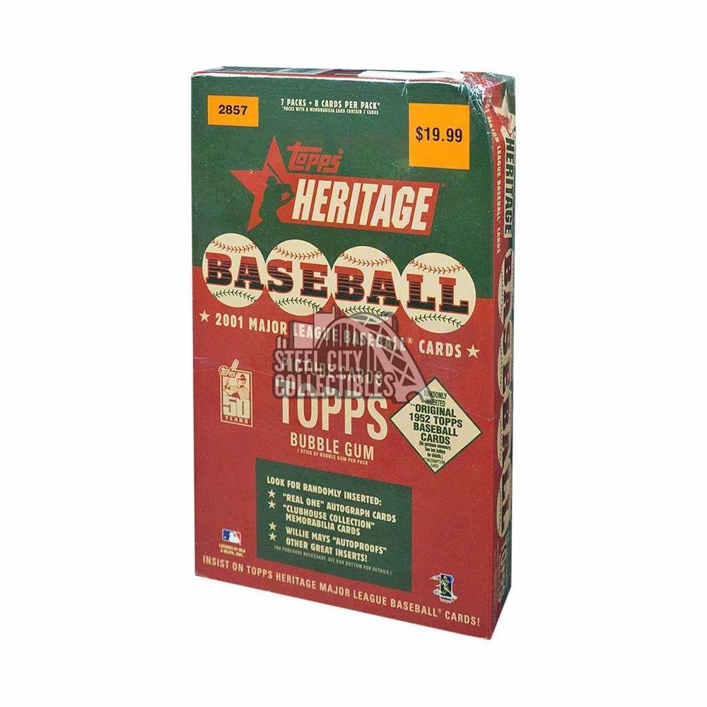 2001 Topps Heritage Baseball 7ct Retail Box | Steel City Collectibles