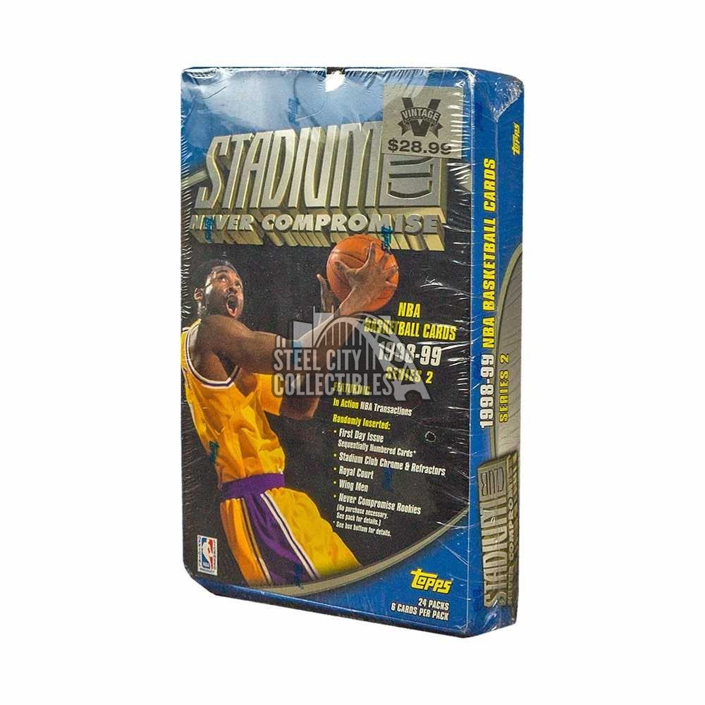 1998 99 Topps Stadium Club Series 2 Basketball 24ct Retail Box Steel