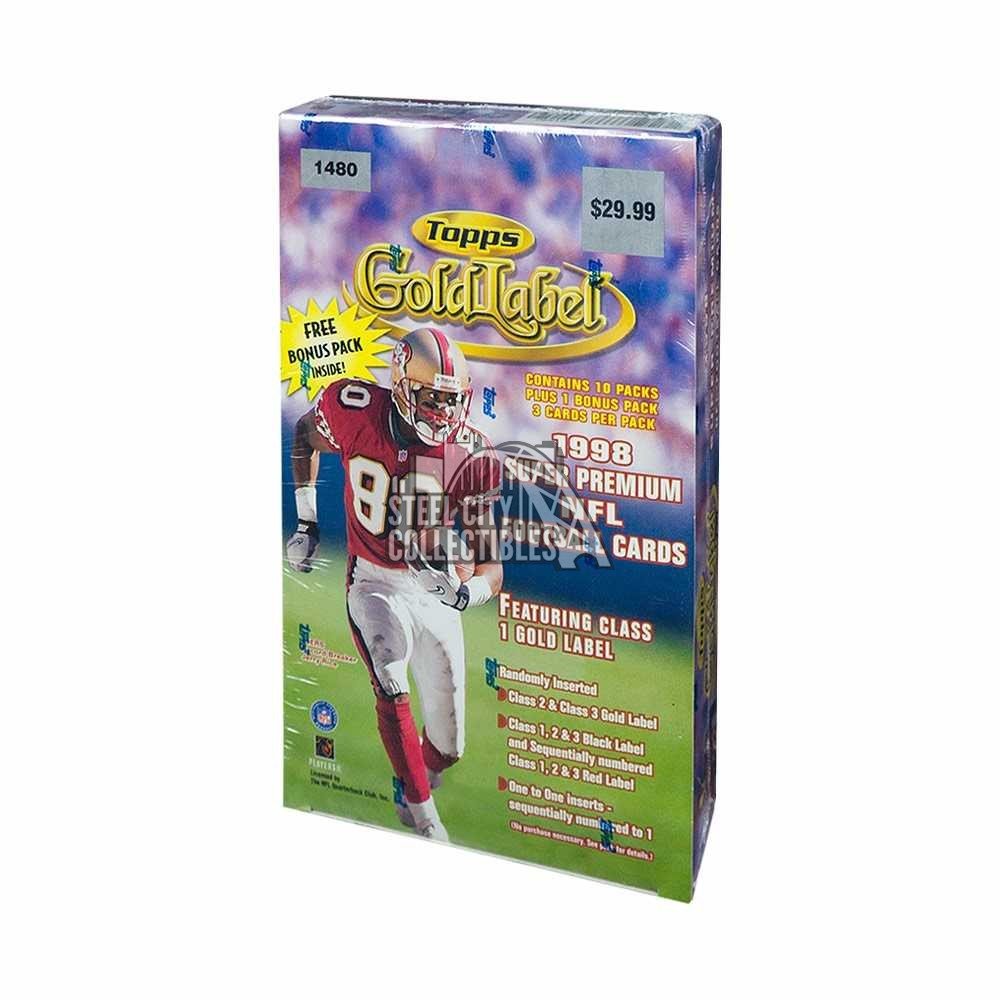 1998 Topps Gold Label Football 11ct Retail Box | Steel City Collectibles