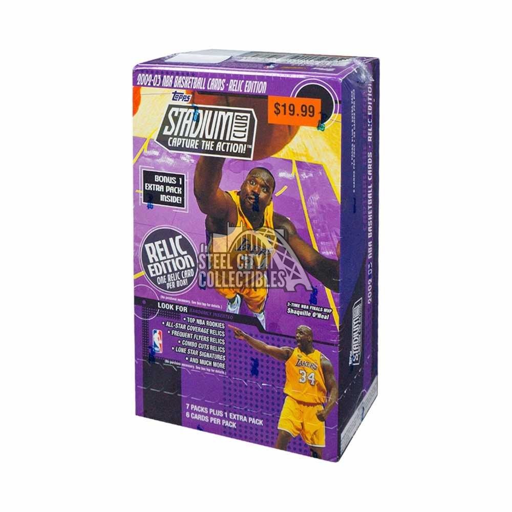 2002-03 Topps Stadium Club Relic Edition Basketball 8ct Blaster Box ...