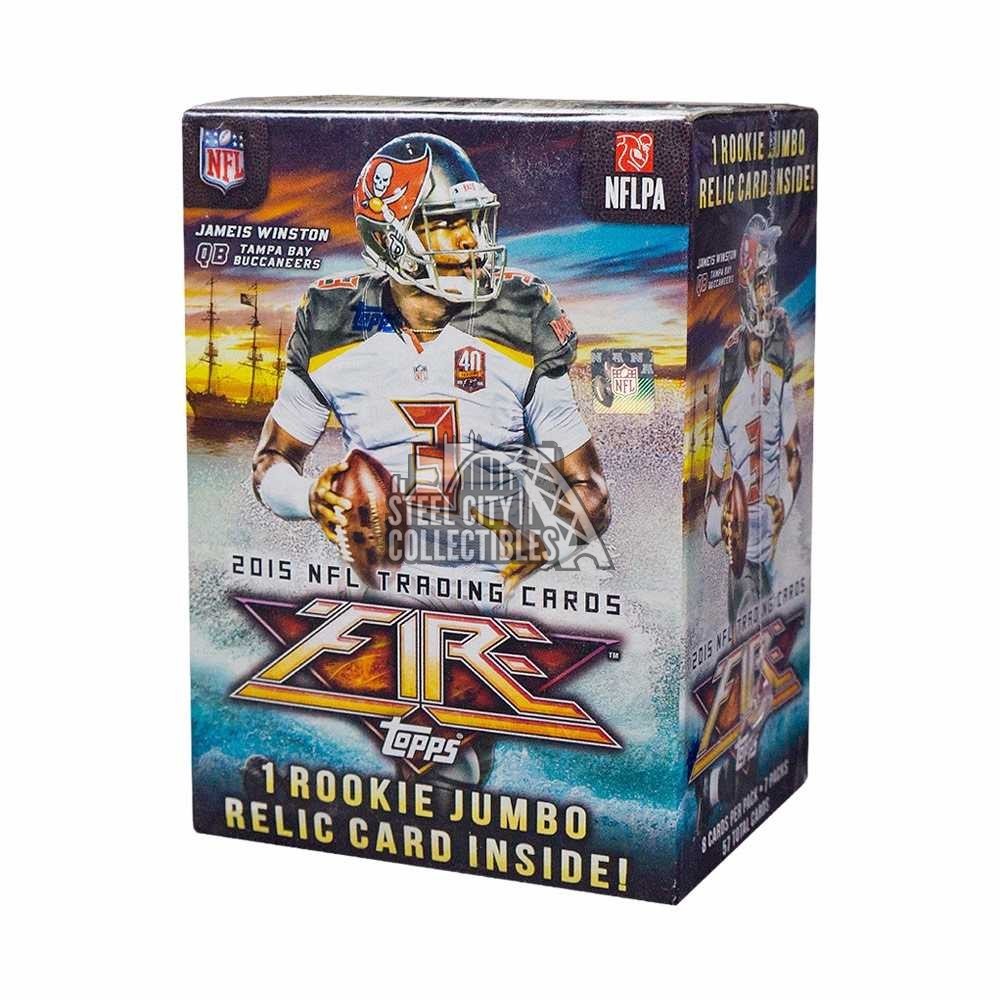 2015 Topps Fire Football 7-pack Blaster Box | Steel City Collectibles