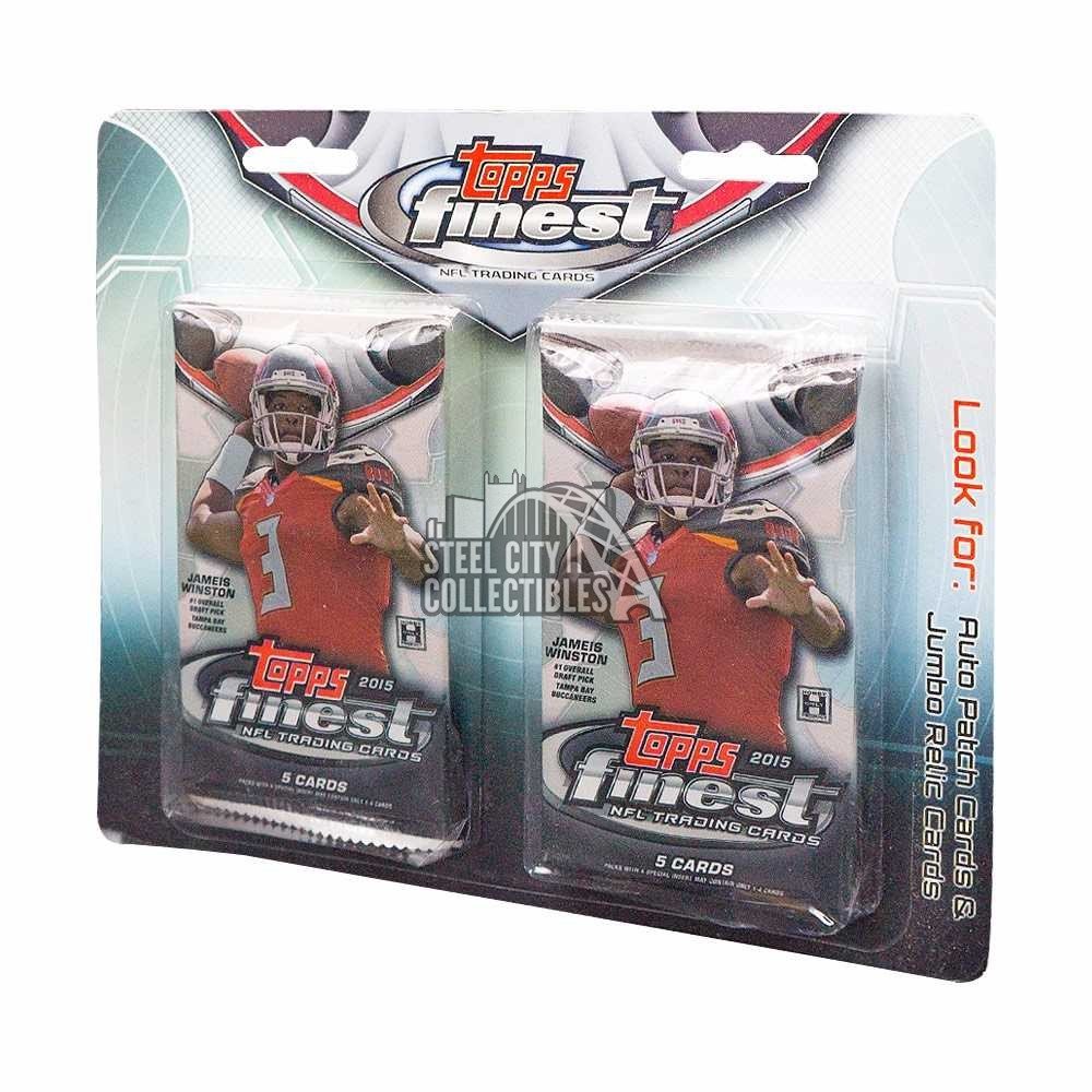2015 Topps Finest Football 2-Pack Blister Hanger Hobby Pack | Steel ...