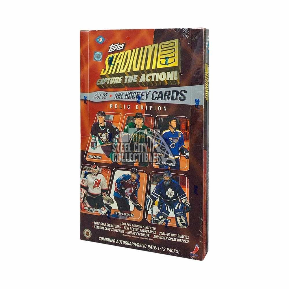 2001-02 Topps Stadium Club Relic Edition Hockey Hobby Box | Steel City ...