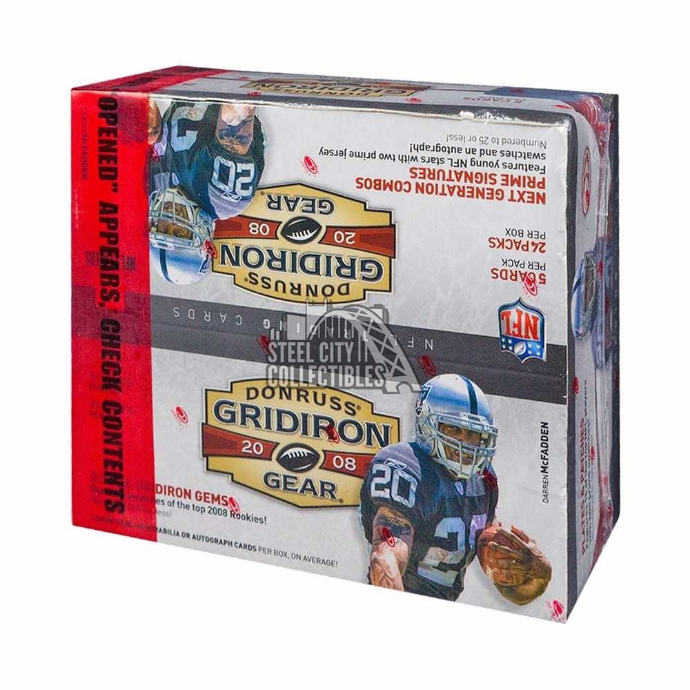 2008 Donruss Gridiron Gear Football 24ct Retail Box | Steel City ...