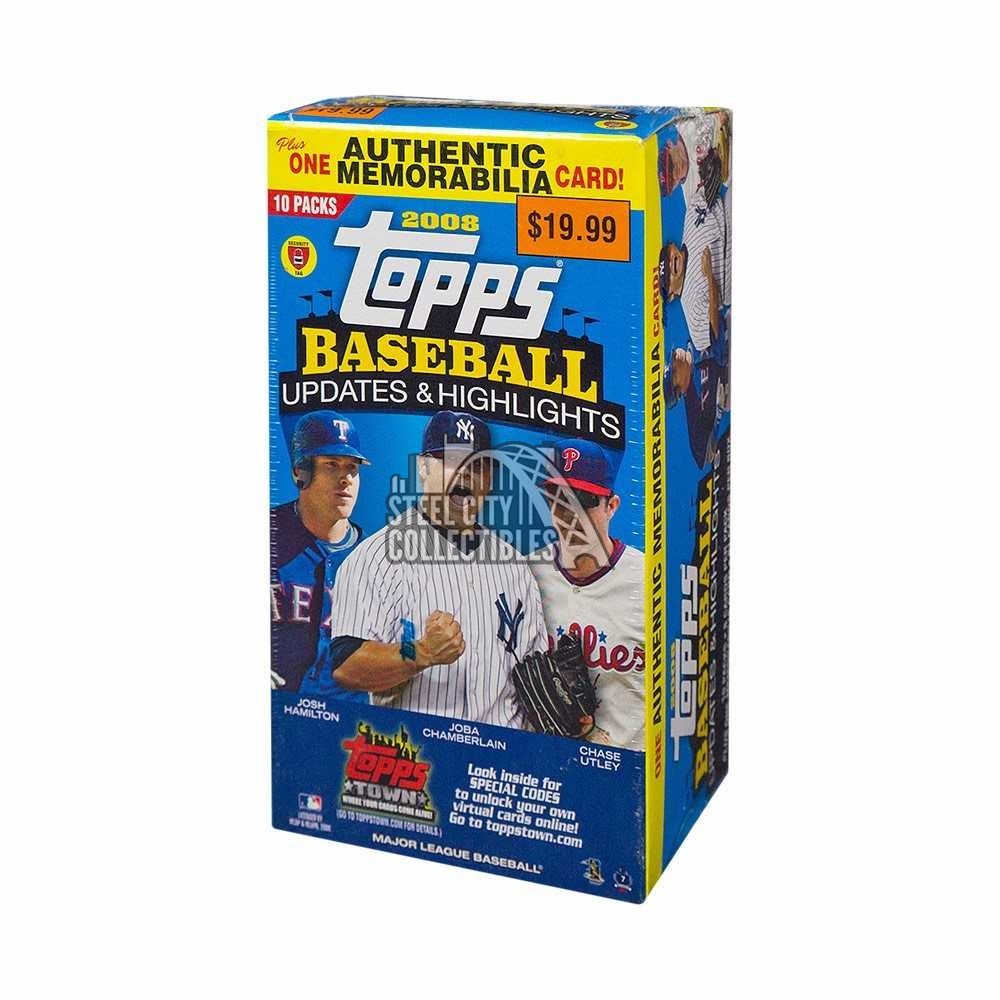2008 Topps Updates & Highlights Baseball 10ct Blaster Box | Steel City ...