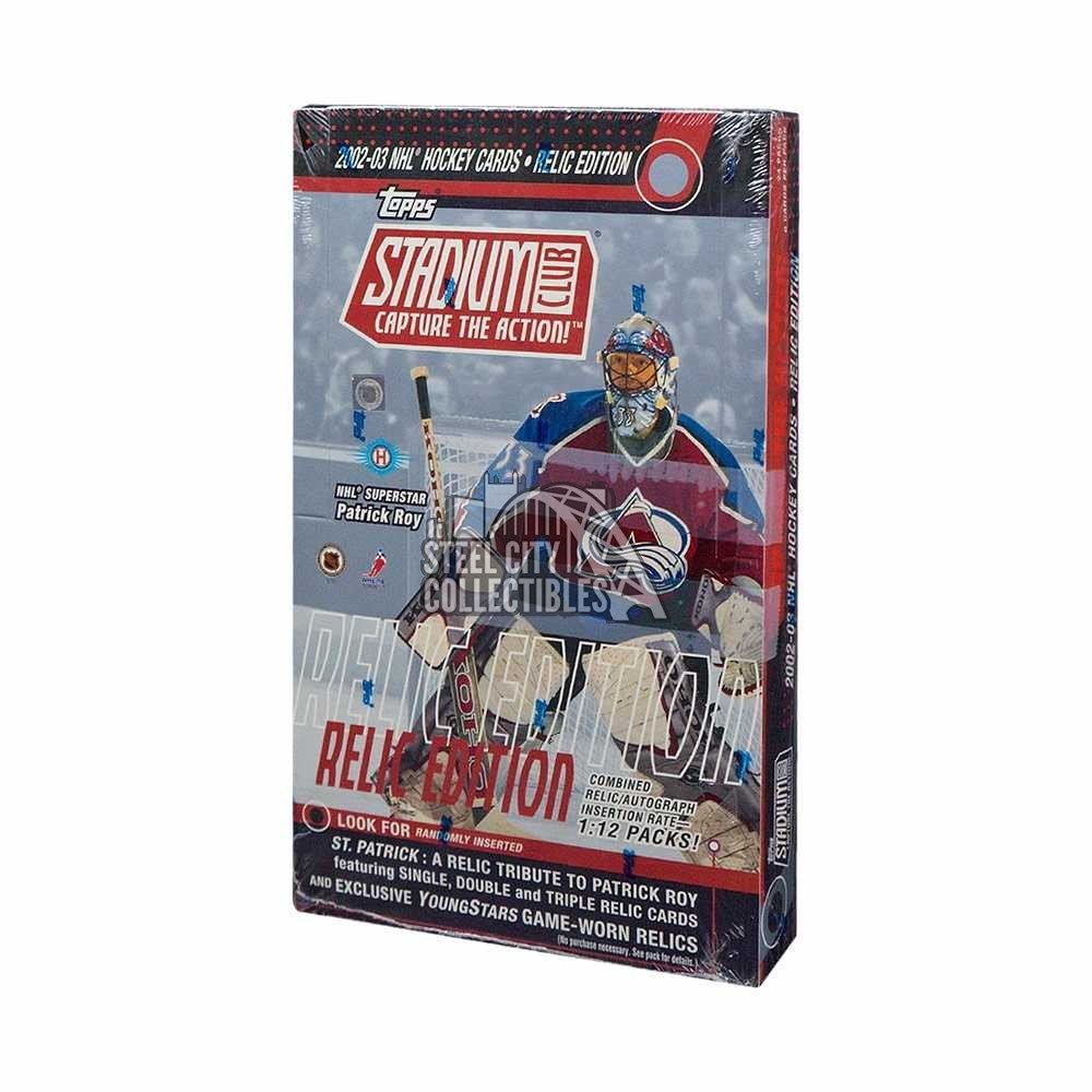 2002-03 Topps Stadium Club Relic Edition Hockey Hobby Box | Steel City ...