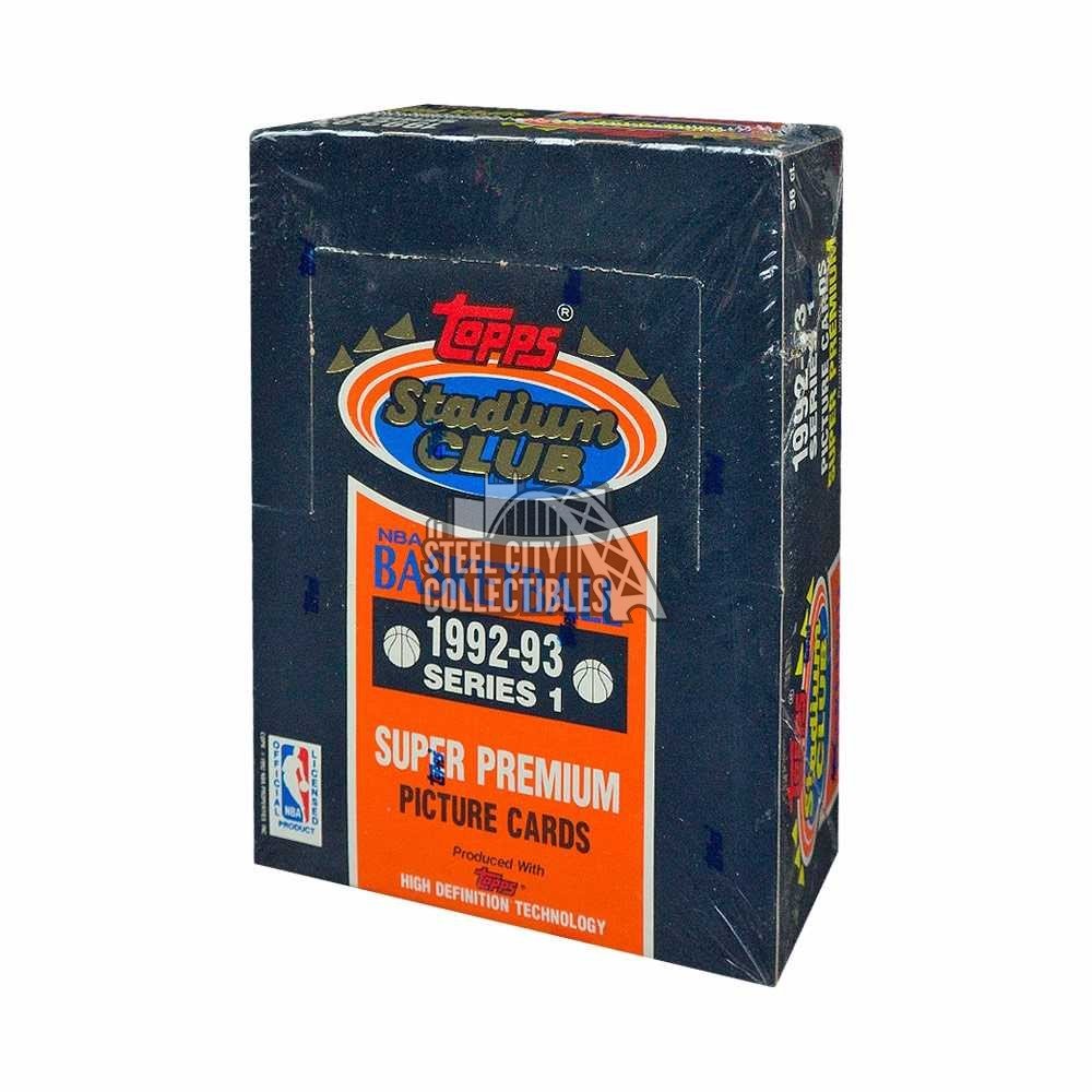 1992-93 Topps Stadium Club Series 1 Basketball Box | Steel City ...