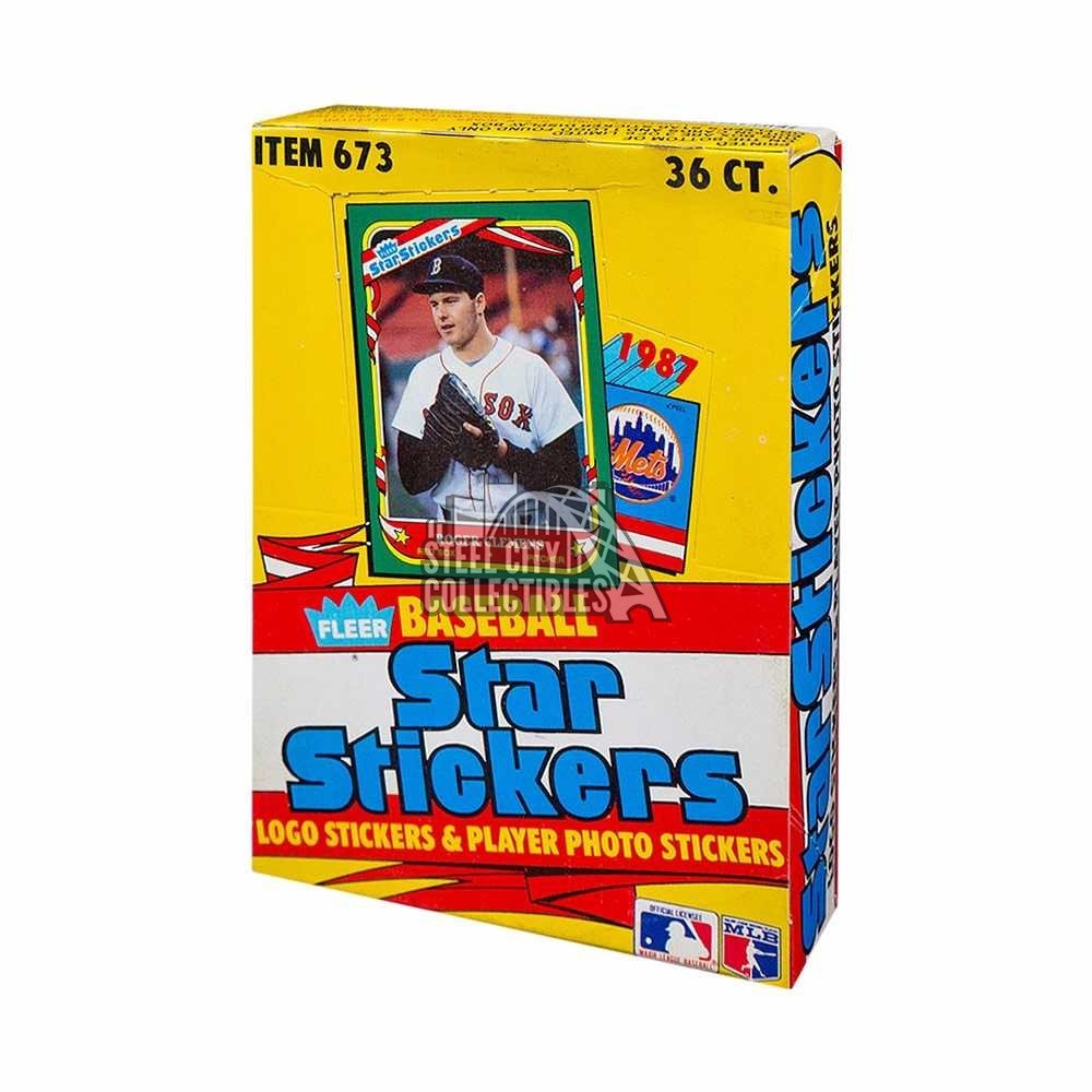 1987 Fleer Star Stickers Baseball 36ct Box | Steel City Collectibles