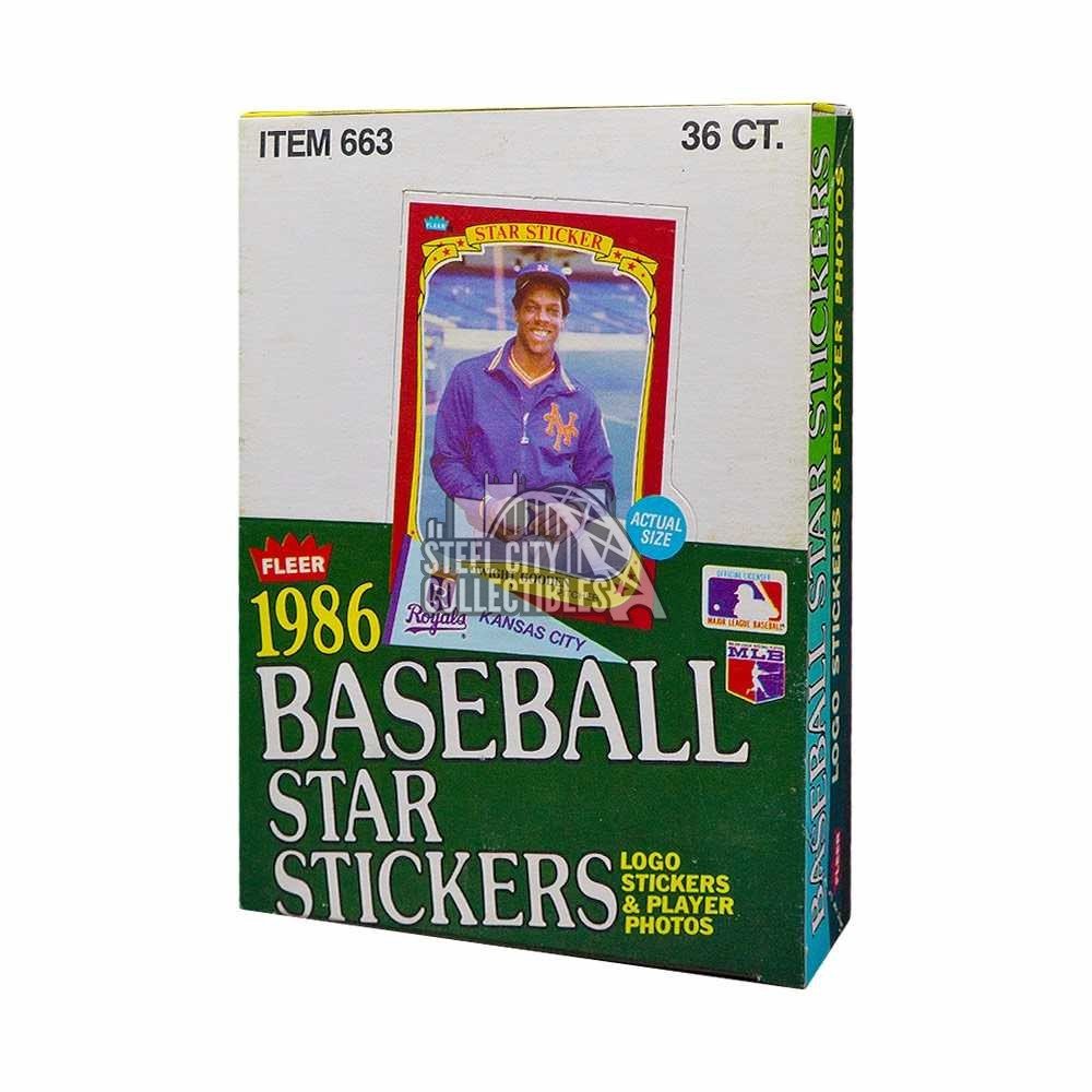 1986 Fleer Star Stickers Baseball 36ct Box | Steel City Collectibles