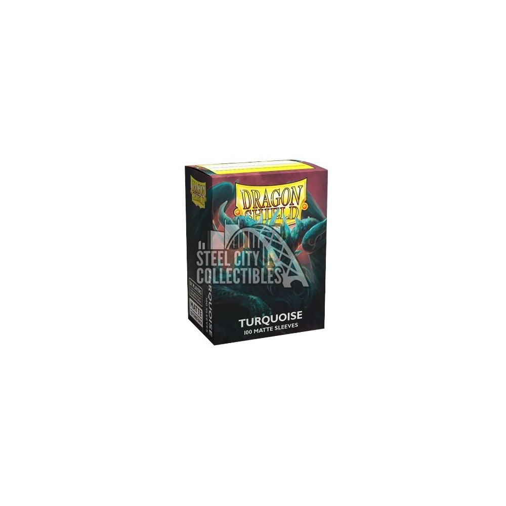 Dragon Shield Matte Turquoise Sleeves 100ct Box | Steel City Collectibles