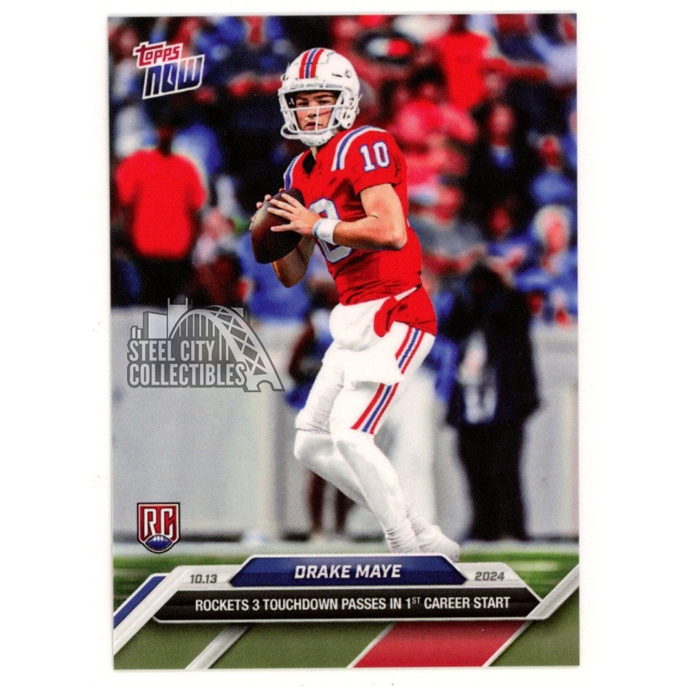 Drake Maye 2024 Topps Now Football Rookie Card RC #10 | Steel City ...