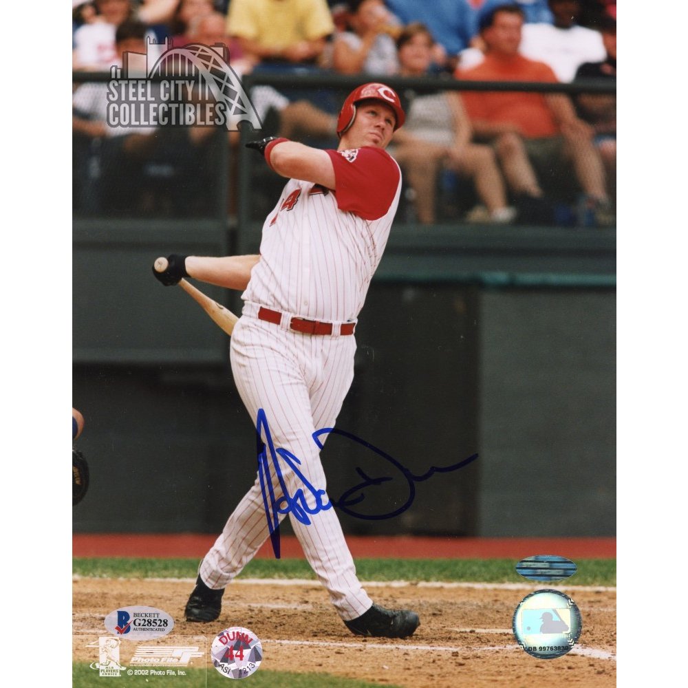 Adam Dunn Autographed Cincinnati Reds 8x10 Photo - BAS COA | Steel City ...