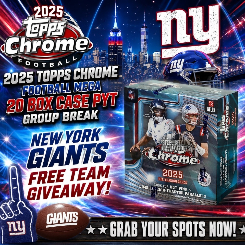 2025 Topps Chrome Football Mega 20-Box Case PYT Group Break #9 - Brett ...
