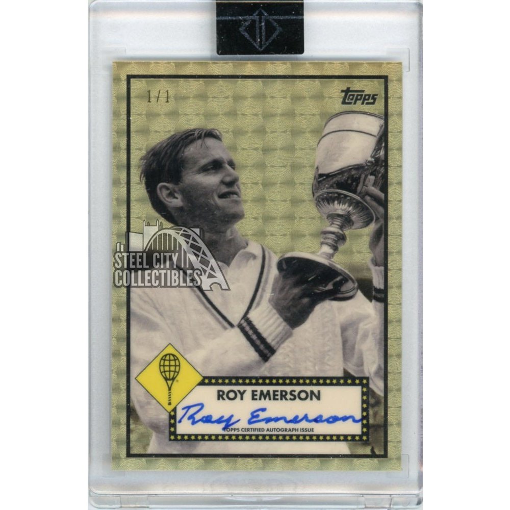 Roy Emerson 2020 Topps Transcendent Tennis Collection 1952 Superfractor ...