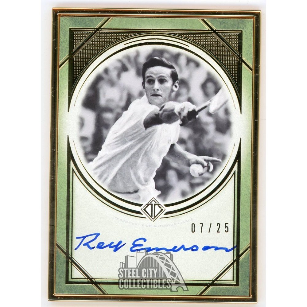Roy Emerson 2020 Topps Transcendent Tennis Autographed Card /25 | Steel ...