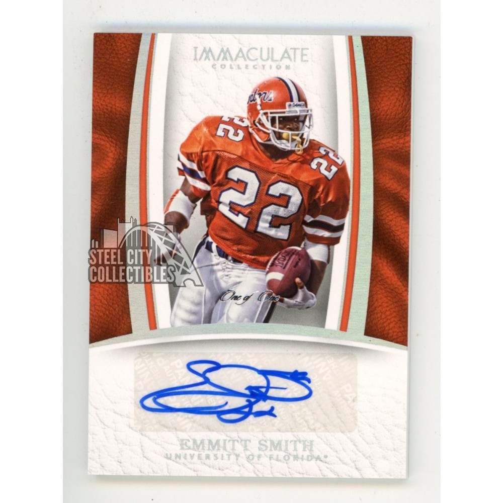 Emmitt Smith 2017 Panini Immaculate Collegiate Autograph Card #75 1/1 ...