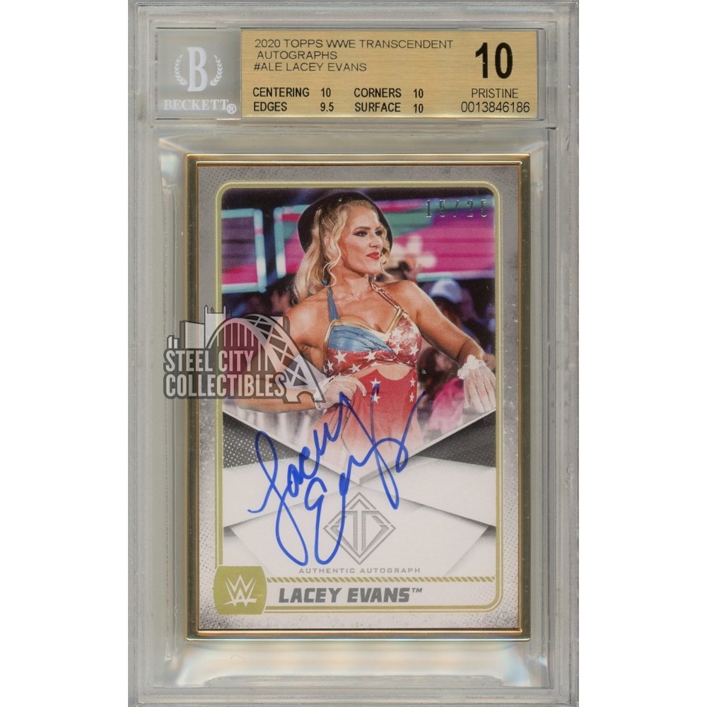Lacey Evans 2020 Topps Transcendent WWE Autograph Card 15/25 BGS 10 ...