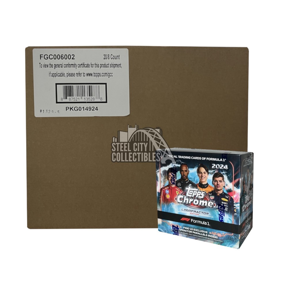 2024 Topps Chrome Formula 1 F1 Racing Logofractor 20-Box Case | Steel ...