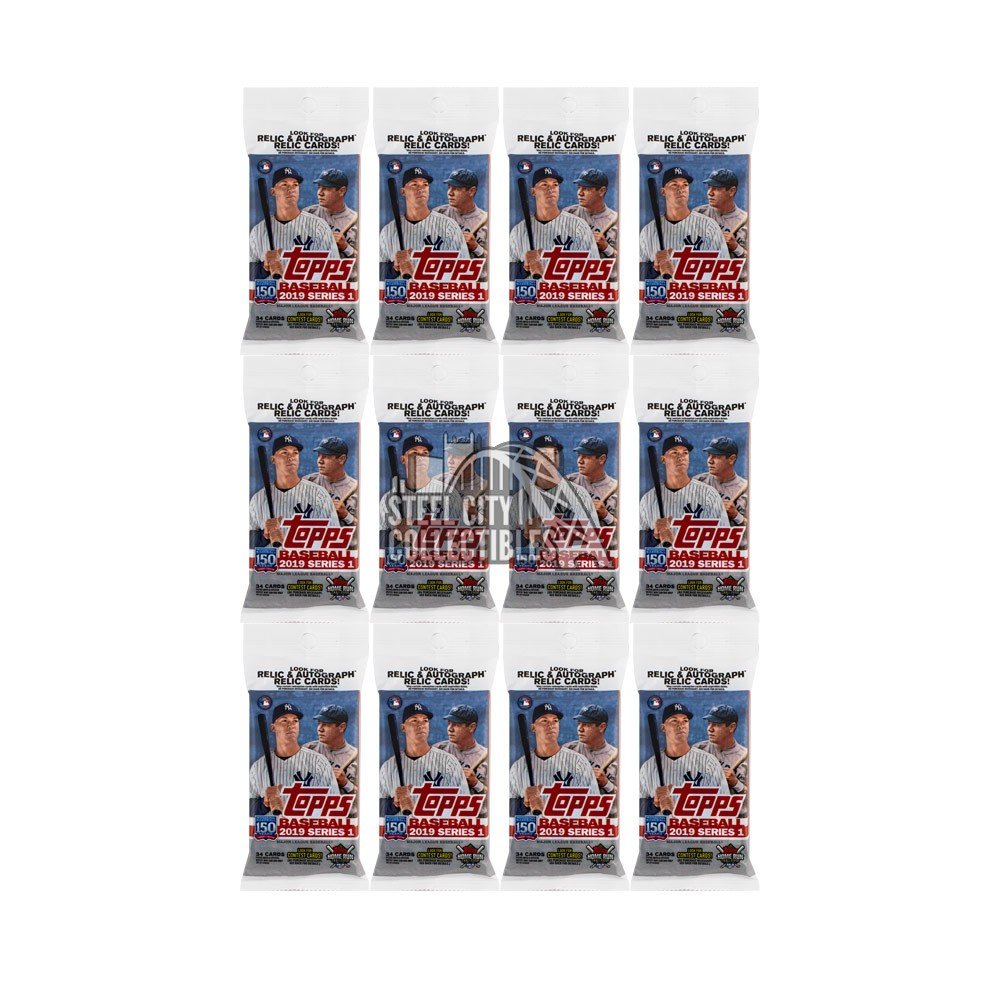 2019 Topps Series 1 Baseball 12ct Fat Pack Lot | Steel City Collectibles