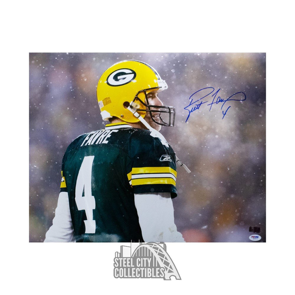 Brett Favre Autographed Green Bay Packers 16x20 Photo - PSA/DNA | Steel ...