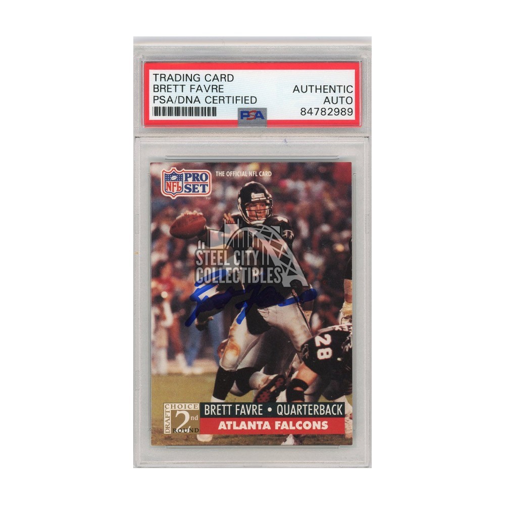 Brett Favre 1991 Pro Set Autograph Rookie Card #762 PSA/DNA | Steel ...